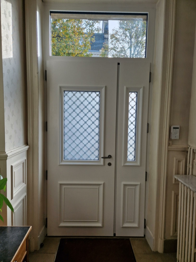 Porte d’entrée alu tiercé BEL’M modèle Athena avec grille incorporée et ...