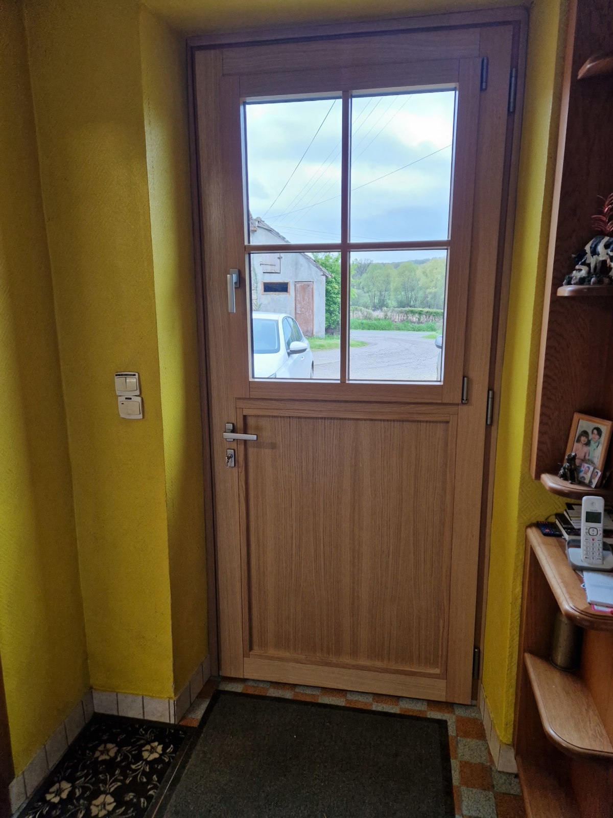 Porte d’entrée ALU / BOIS type fermière, modèle LEGENDE de chez MéO ...